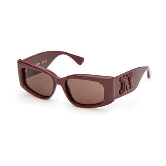 Max Mara Lunettes de soleil - Femme - Accessoires - Rouge - Taille: 53 MM