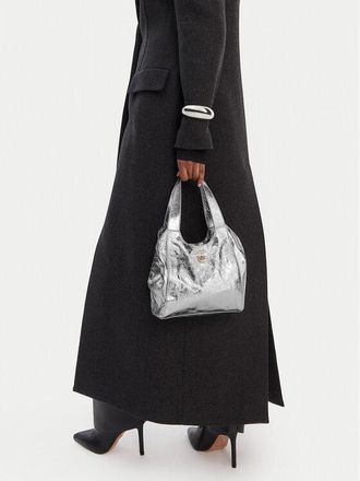 Pinko Handtasche Tote Mini Bag AI 25-26 PLTT 104645 A2OT Silberfarben