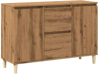 vidaXL Buffet chêne artisanal 102x35x70 cm bois dingénierie - Vidaxl
