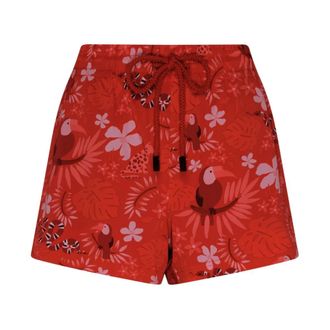 Vilebrequin Stretch Badeshorts Papel de Embrulho - - Shorts - Damen - Rot - L