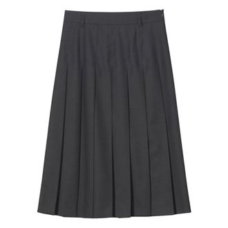 Dunst Plissee-Midi-Rock - - Skirts - Damen - Grau - M