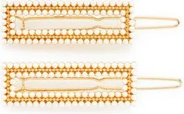 Au Printemps Paris Barrette avec perles pour cheveux