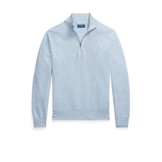 Polo Ralph Lauren Hochgeschlossener Baumwollpullover in Blau