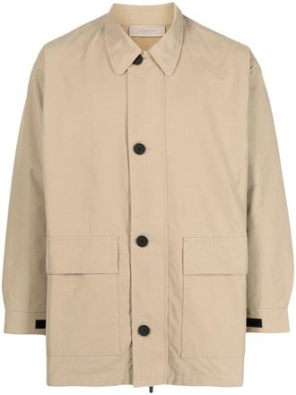 Fear of God surchemise en coton m&eacute;lang&eacute; - Marron