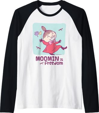 Moomin Mumin Little My Moomin is Freedom Raglan