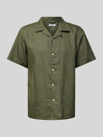 Knowledge Cotton Apparel Box Fit Freizeithemd mit Reverskragen