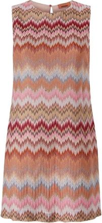 Missoni Femme, Robes, Multicolore, Taille: 36 FR Mini-robe sans manches &agrave; chevrons