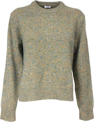 Aspesi Femme, Pulls, Bleu, Taille: 38 FR Maglia a girocollo in lana mouline