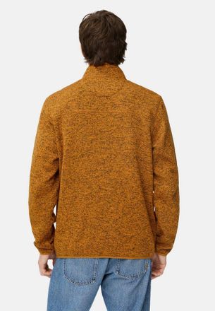 Camel Active Strickjacke mit Stehkragen Langarm Stehkragen