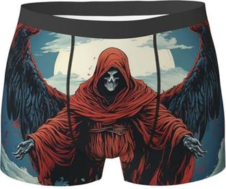 Generic Hommes Calecon Cr&acirc;ne De La Faucheuse Rouge Ange Calecon Boxer Anti-Irritation Et Anti-Frottement Boxers XL