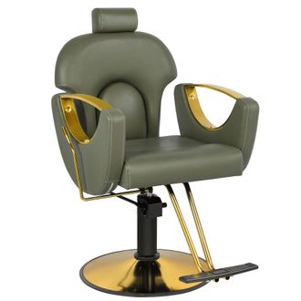 Generic Hydraulischer Friseurstuhl mit 360&deg;-Drehfunktion und H&ouml;henverstellung f&uuml;r Friseure, Barbershops und Tattoo-Studios - Gr&uuml;n