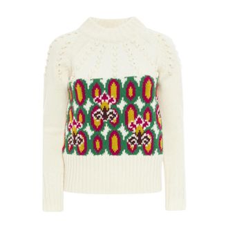 La DoubleJ Alpine Energy Pullover - - Knitwear - Damen - Wei&szlig; - L
