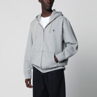 Polo Ralph Lauren Grauer Hoodie mit Rei&szlig;verschluss aus Baumwolle