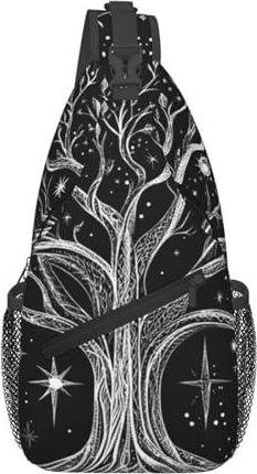 Generic Sac &agrave; bandouli&egrave;re Tree Of Life Galactic Space - Sac &agrave; bandouli&egrave;re de voyage pour homme - Sac &agrave; dos de randonn&eacute;e