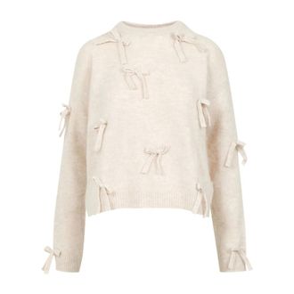 Aniye By Rundhals-Strickware - - Knitwear - Damen - Beige - S