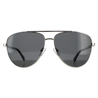 Polaroid Aviator Unisex Palladium Grau Polarisierte Sonnenbrille