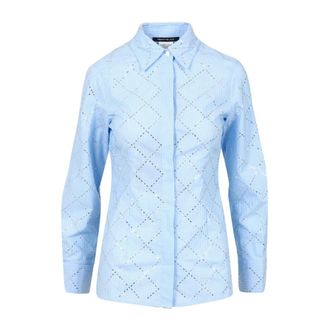 Pennyblack Femme, Blouses et Chemises, Bleu, Taille: 42 FR Kirie Cropped Shirt