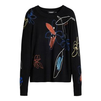 Desigual Damen, Strickwaren, Schwarzk, MGr&ouml;&szlig;e