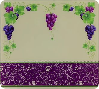 WENKO Multi-Platte Traube, Gehärtetes Glas, 56 x 0.5 x 50 cm, Mehrfarbig