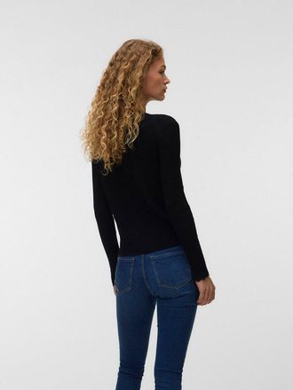 Vero Moda Strickjacke VMWONDER LACE LS O-NECK CARDIGAN NOOS Viskosemischung, regular fit
