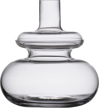 Zone Denmark Inu Vase - Mundgeblasenes Glas - Zweiteilig Wende-Design - Skandinavische Deko - Durchm. 23 cm, Höhe 25 cm - Pure Clear