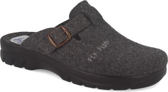 FLY FLOT Herren Hausschuh Filz Pantoffel aus recyceltem PET mit Fu&szlig;bett 220087, Gr&ouml;&szlig;e:47 EU, Farbe:Grau