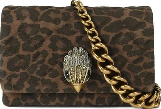 Kurt Geiger mini sac à bandoulière Kensington à imprimé léopard - Marron