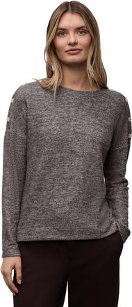 Street One Softes Shirt mit Kn&ouml;pfen Rustic Brown Mel. 40