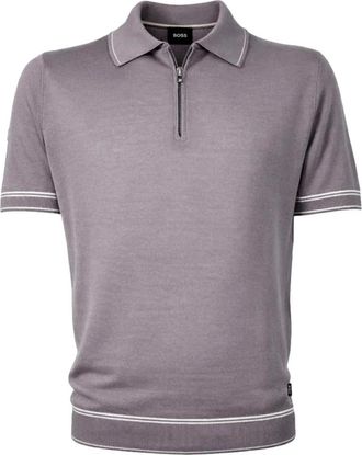 HUGO BOSS Homme, Tops, Gris, Taille: L H-Norbertino 50560474 Polo