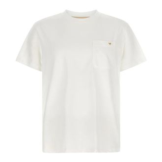 Valentino Garavani T-Shirt aus Baumwoll-Jersey - - Tops - Herren - Wei&szlig; - XL