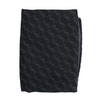 Saint Laurent Echarpe Monogram Jacquard 1061 - - Accessories - Herren - Grau - ONE SIZE