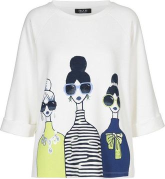 Tuzzi Nero T-Shirt mit Figurenprint