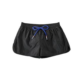 Generic HUIWDP Short de bain pour homme &agrave; s&eacute;chage rapide avec cordon de serrage pour homme, Noir, 3XL