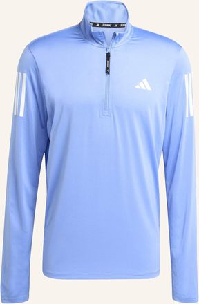 adidas Laufshirt Own The Run Half Zip blau