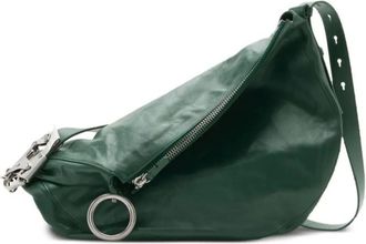 Burberry Shopper & Totes - Knight Leather Tote Bag - Gr. unisize - in Gr&uuml;n - f&uuml;r Damen