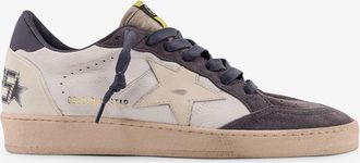 Golden Goose Ballstar leather sneakers and suede with side logo - GOLDEN GOOSE DELUXE BRAND - gender_Man