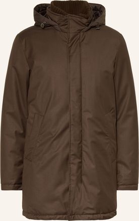 Herno Herno Daunenparka Mit Abnehmbarer Kapuze braun