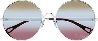 Chlo&eacute; unisex, Accessoires, Gris, Taille: 59 MM Round Lunettes de soleil