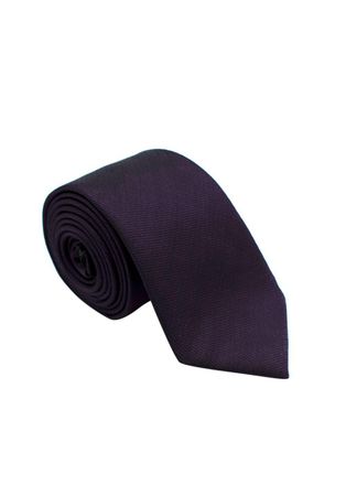 Balmain Dark Purple Silk Tie