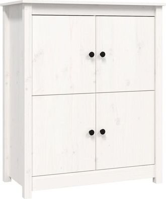 vidaXL Sideboard Weiß 83x41,5x100 cm Massivholz Kiefer - Vidaxl
