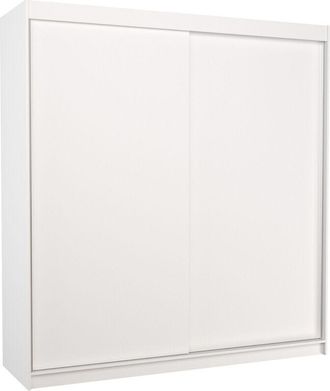 Les Tendances Les Tendances - Armoire chambre adulte blanche 2 portes coulissantes Terika 200cm