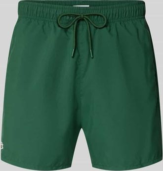 Lacoste Badeshorts mit Logo-Stitching