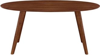 Miliboo Design-Esstisch Vintage oval Nussbaum L160 MARIK