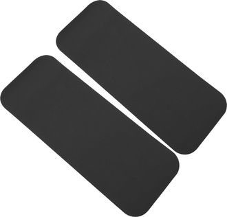 SOLUSTRE Zerodeko 2 rutschfeste Trainingsmatten 70X28cm aus Wasserdichtem Musterleder Vibrationsd&auml;mpfende Unterlegmatten f&uuml;r Fitnessger&auml;te Ellipsentrainer Step