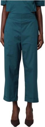 Liviana Conti Femme, Pantalons, Vert, Taille: 36 FR Pantalons