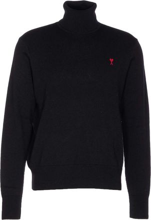 Ami Rundhalspullover - Schwarz