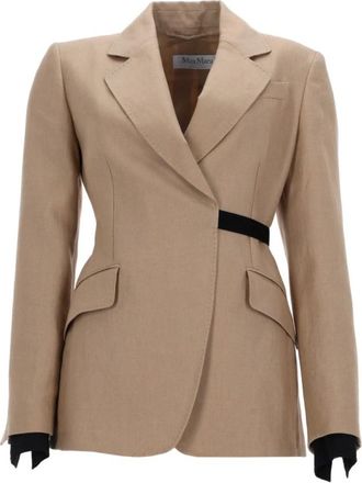 Max Mara Blazer Fionda - Femme - Vestes - Beige - Taille: 34 FR