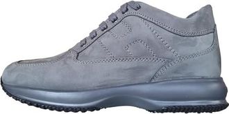 Hogan Interactive Chaussures Homme en Nabuck HXM00N00010UDXB401 Gris Plomb, gris, 39.5 EU