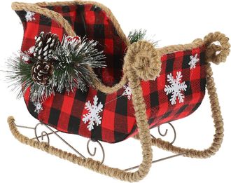 OSALADI Weihnachtsschlitten Deko Klein Metall Tischdekoration f&uuml;r Weihnachtsfeier Wohnzimmer Schlafzimmer Party