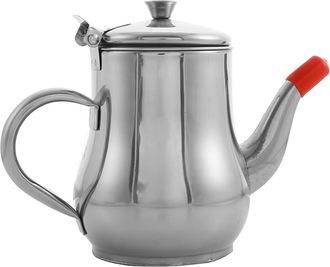 Cabilock Fettbehälter Öltopf Edelstahl Fettkanne mit Sieb Ölkanne Ölspender Soßenkanne Ölbehälter Saucenkanne Öl Und Essigspender Saucenkrug Essig Flasche Oliv